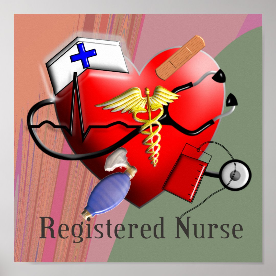 Registered Nurse ART POSTER | Zazzle