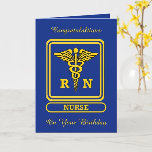 Registered Nurse Birthday Card | Zazzle