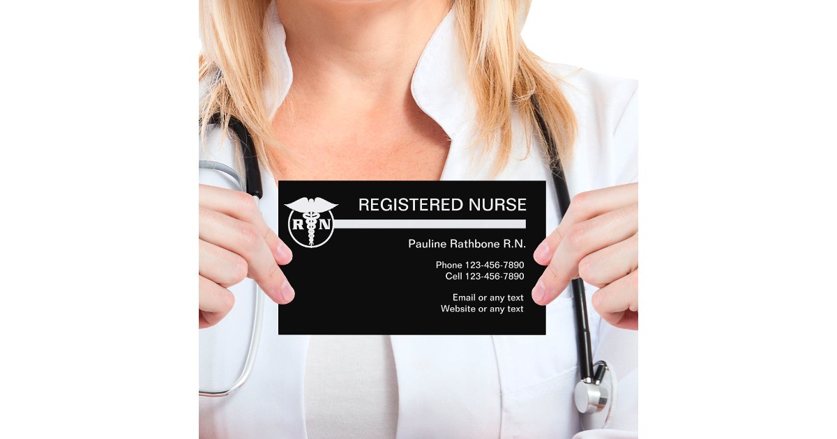 Registered Nurse Business Card | Zazzle