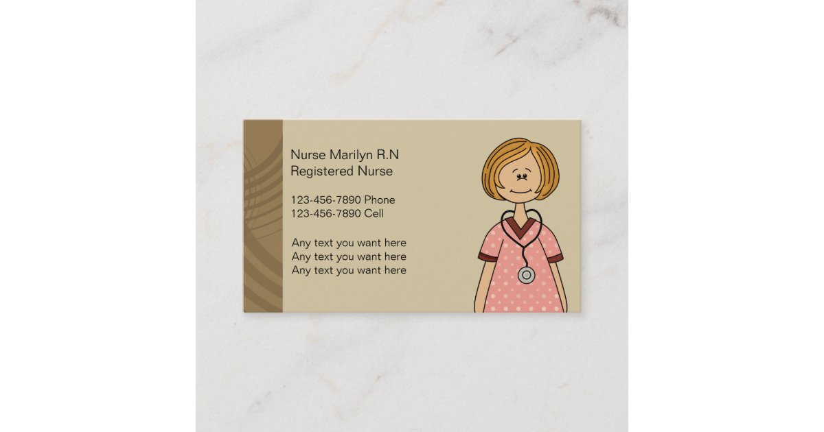 Registered Nurse Business Cards | Zazzle