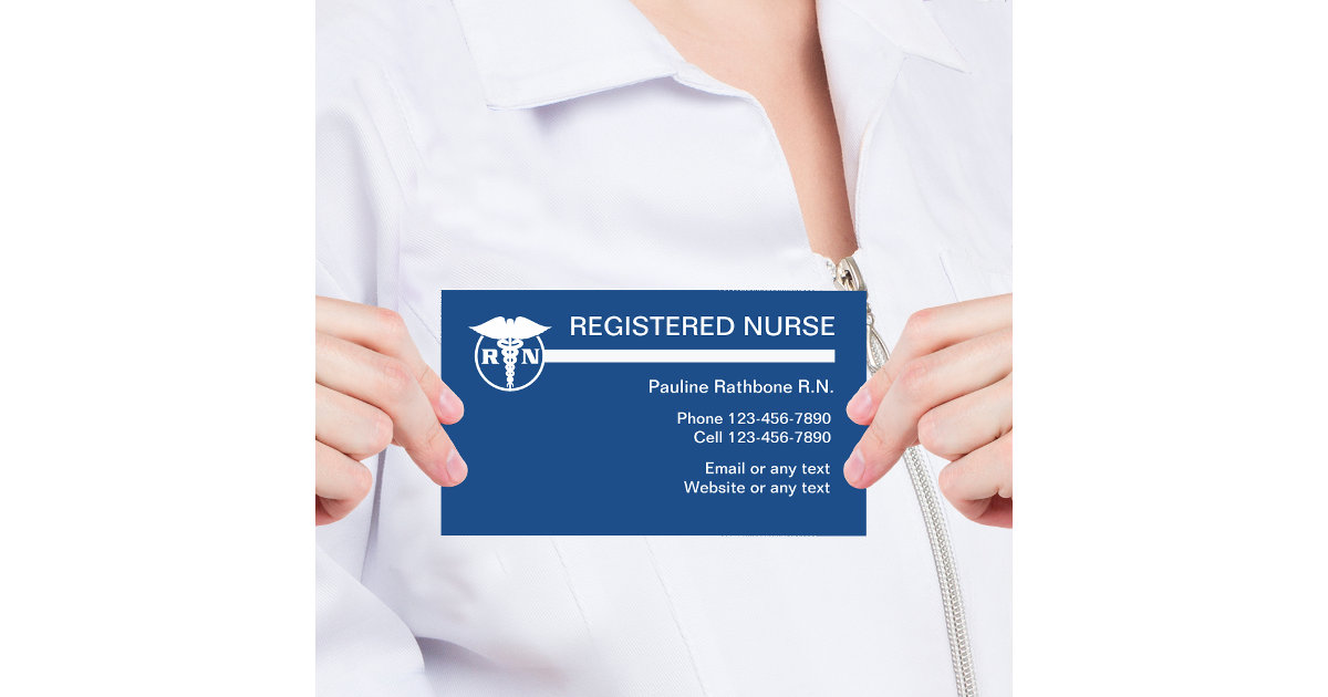Registered Nurse Business Cards | Zazzle