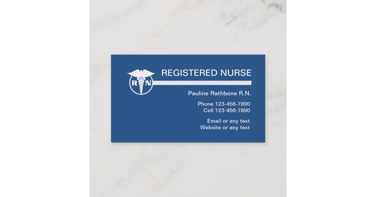 Registered Nurse Business Cards | Zazzle.com