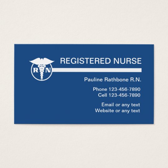 Registered Nurse Business Cards | Zazzle.com