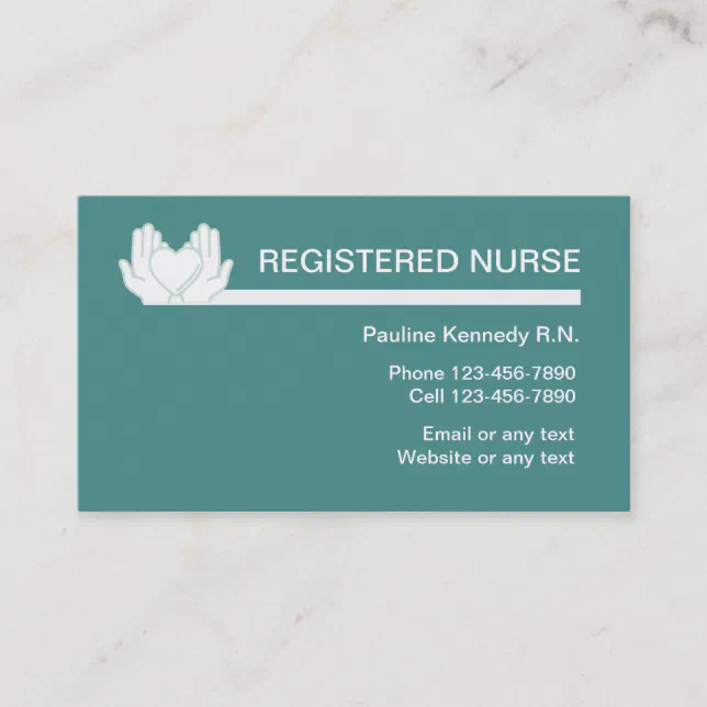 Registered Nurse Business Profile Cards | Zazzle