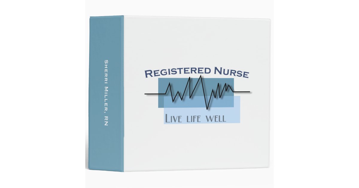 Registered Nurse Custom Professional Binder | Zazzle
