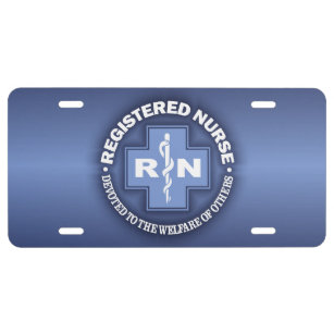 Nurse License Plates | Zazzle