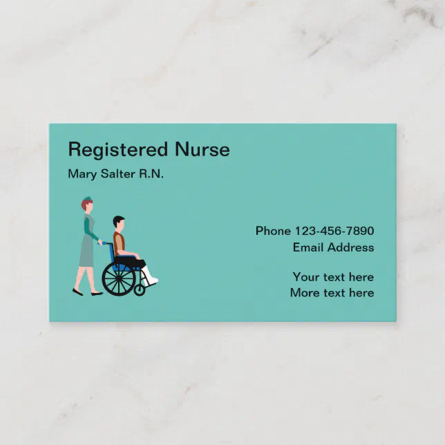 Registered Nurse Medical Business Card | Zazzle