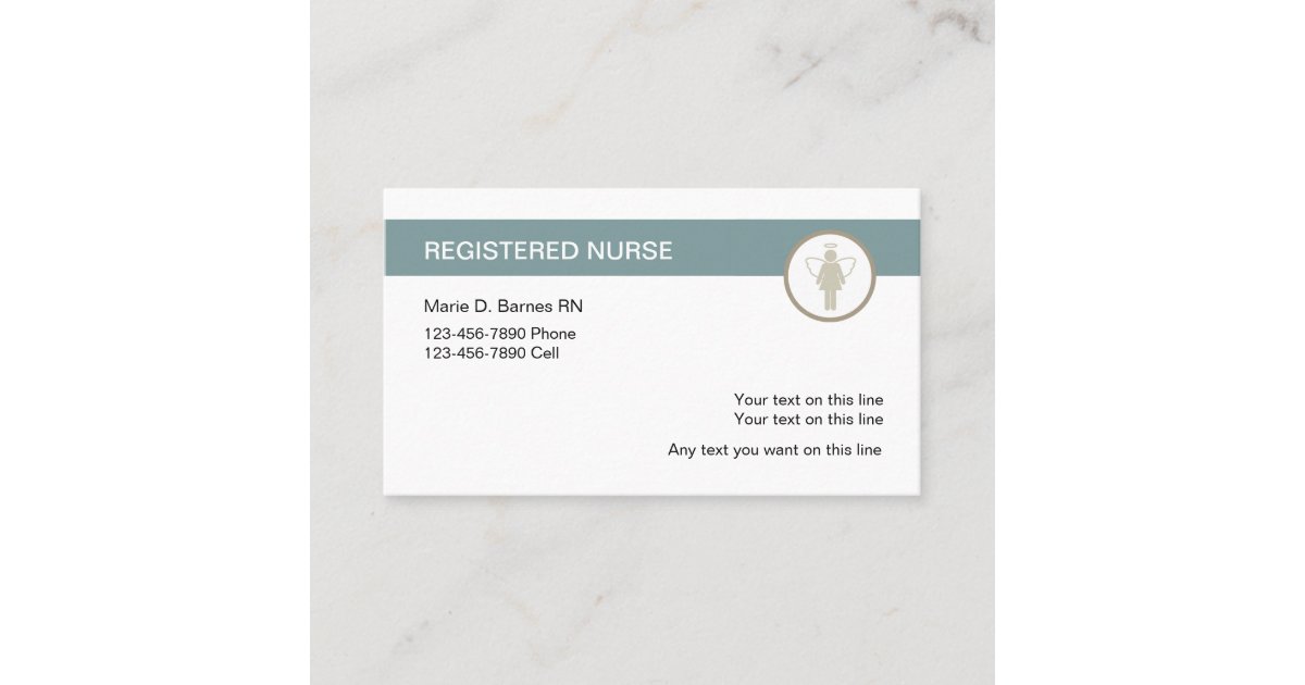 Registered Nurse Medical Business Card | Zazzle