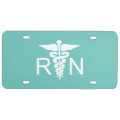 Registered Nurse Medical Theme License Plate | Zazzle