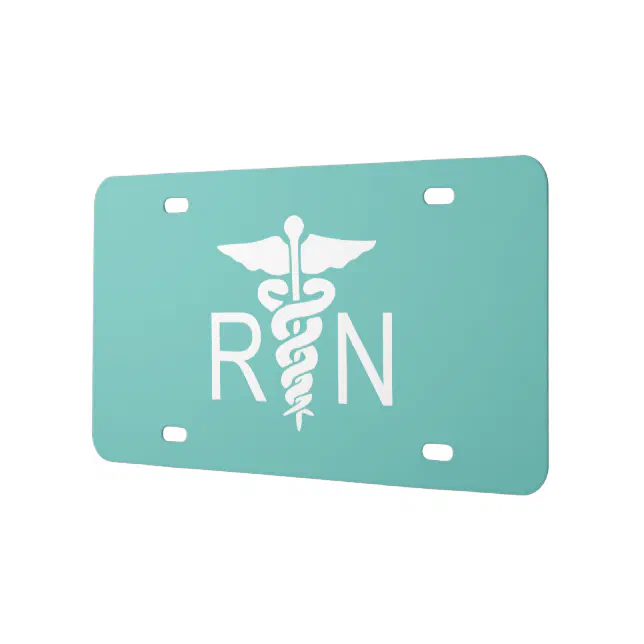Registered Nurse Medical Theme License Plate | Zazzle
