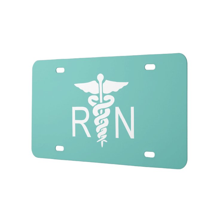 Registered Nurse Medical Theme License Plate | Zazzle