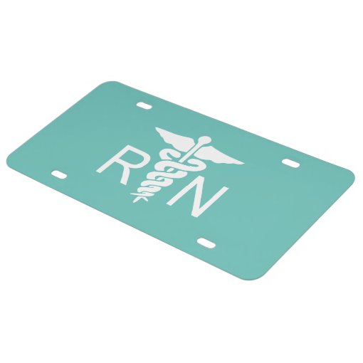 Registered Nurse Medical Theme License Plate | Zazzle