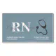 Registered Nurse Modern Blue Medical Stethoscope Business Card Magnet ...
