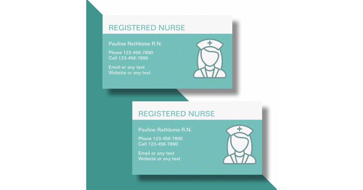 Registered Nurse Professional Business Card | Zazzle