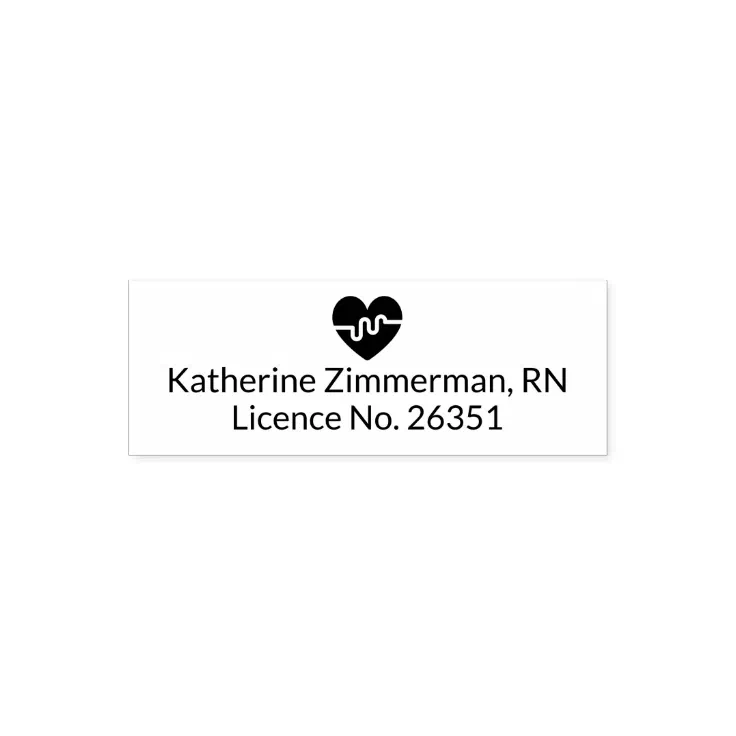 Registered Nurse Professional Self-inking Stamp | Zazzle