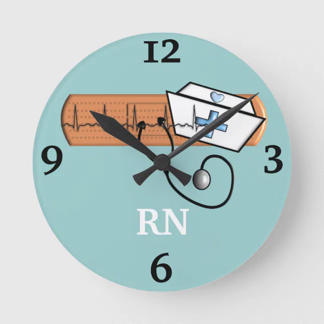 Registered Nurse "RN" Clock | Zazzle
