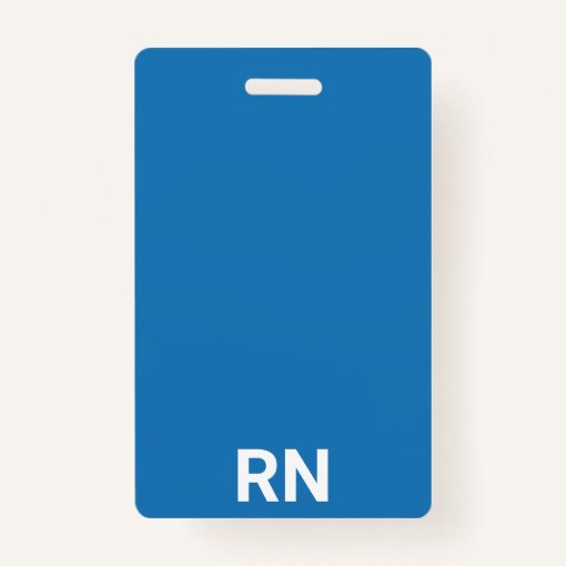Registered Nurse RN Employee ID Badge | Zazzle