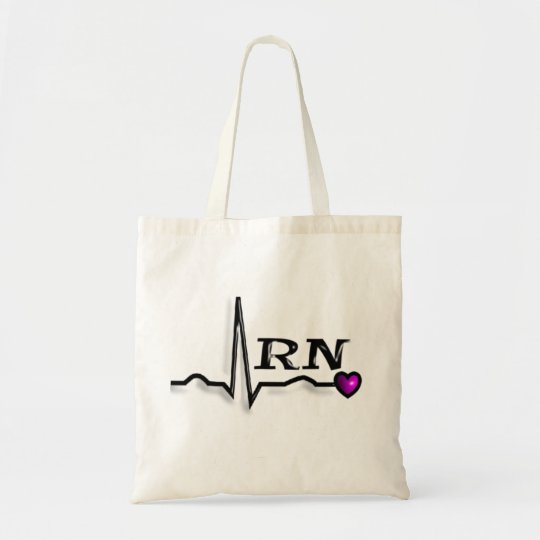 Registered Nurse "RN" Gifts QRS Design Tote Bag | Zazzle.com