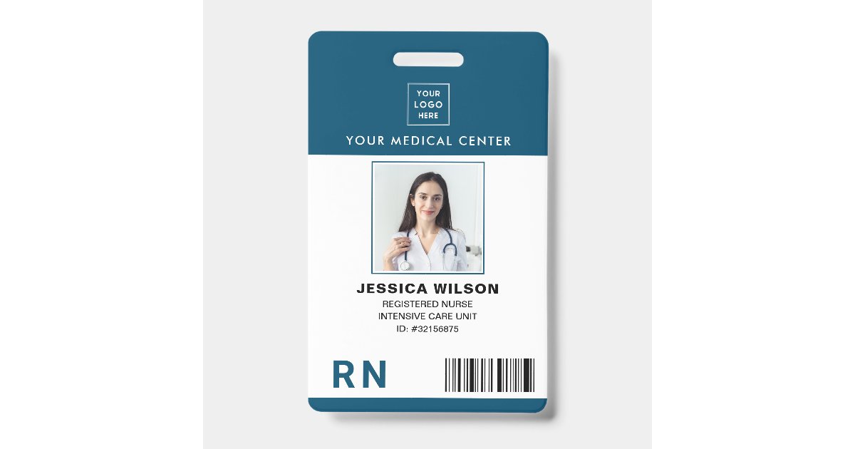 Registered Nurse RN Medical ID Badge | Zazzle