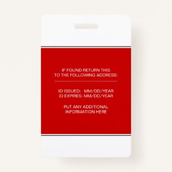Registered nurse RN red photo template Badge | Zazzle