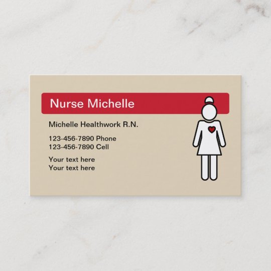 Registered Nurse Simple Professional Business Card | Zazzle.com