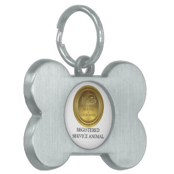 Registered Service Animal Tag | Zazzle