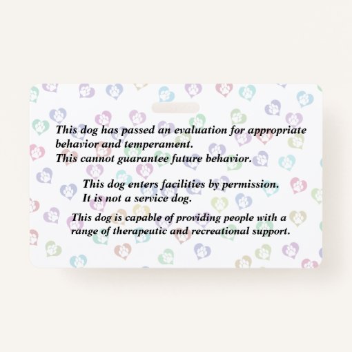 Registered Therapy Dog Badge | Zazzle