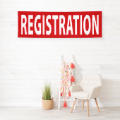 Registration Banner for Event or Conference | Zazzle
