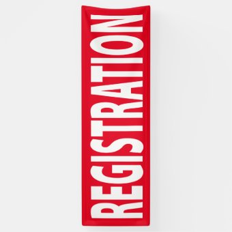 Registration Banner for Event or Conference | Zazzle