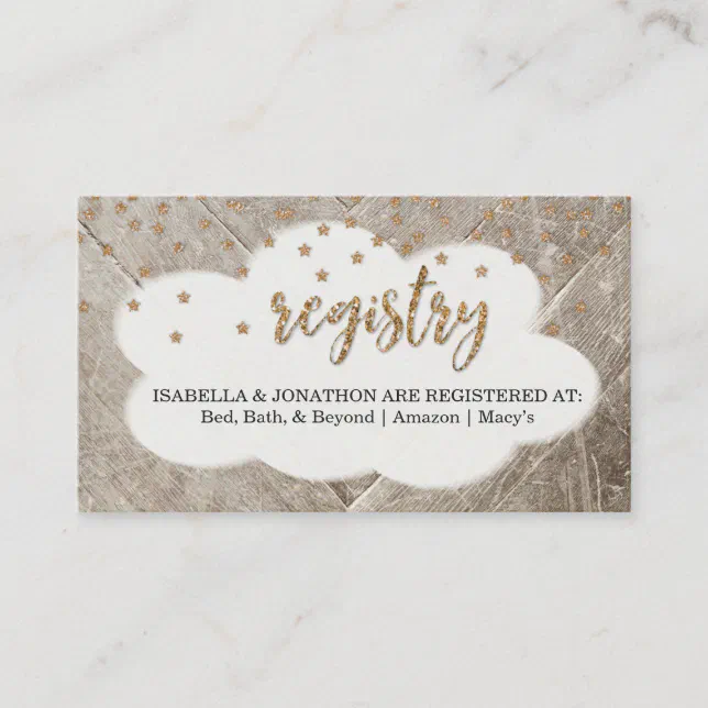 Registry Insert for Baby Shower Invitation | Zazzle