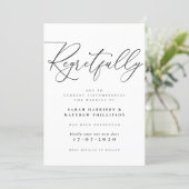 Regretfully Script Postponed Wedding Announcement | Zazzle