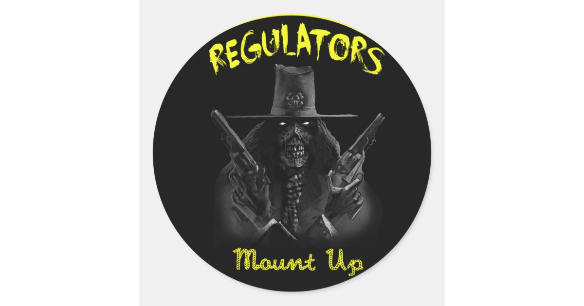 REGULATORS CLASSIC ROUND STICKER | Zazzle