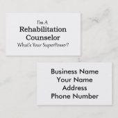 Rehabilitation Counselor Business Card | Zazzle