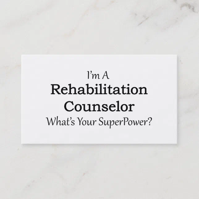 Rehabilitation Counselor Business Card | Zazzle