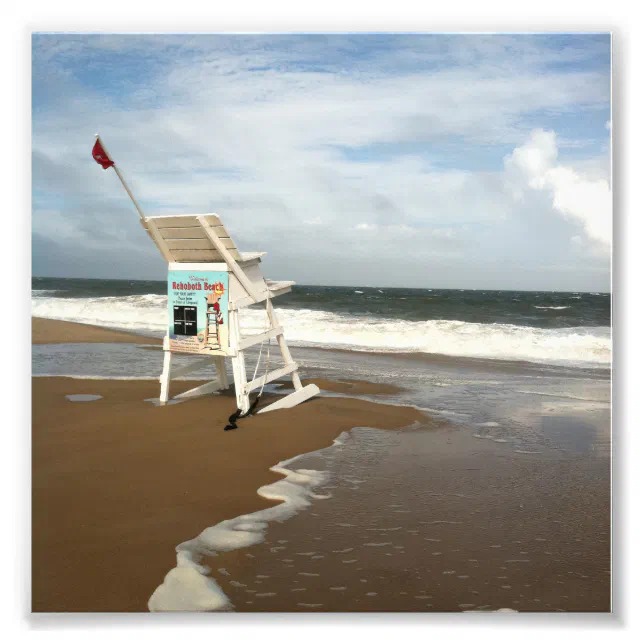 Rehoboth Beach Lifeguard Stand Photo Print | Zazzle