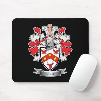 Reid Family Crest Coat of Arms Mouse Pad | Zazzle