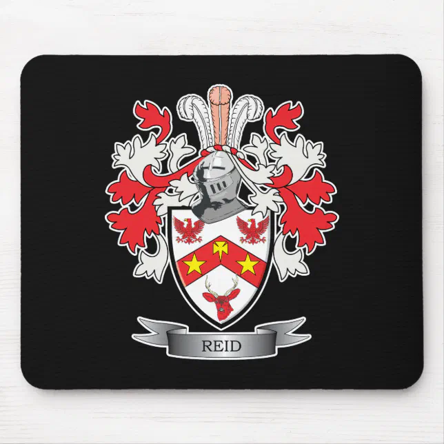 Reid Family Crest Coat of Arms Mouse Pad | Zazzle
