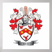 Reid Family Crest Coat of Arms Poster | Zazzle