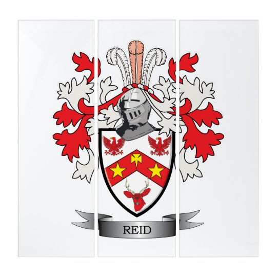 Reid Family Crest Coat of Arms Triptych | Zazzle.com