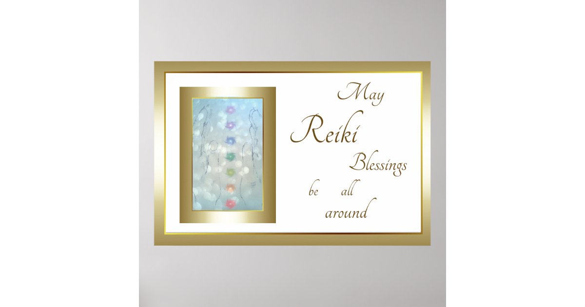 Reiki Blessings design Poster | Zazzle