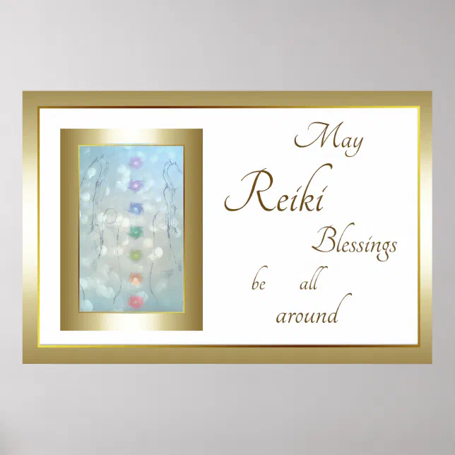 Reiki Blessings design Poster | Zazzle