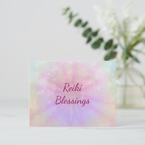 Reiki Blessings Postcard | Zazzle