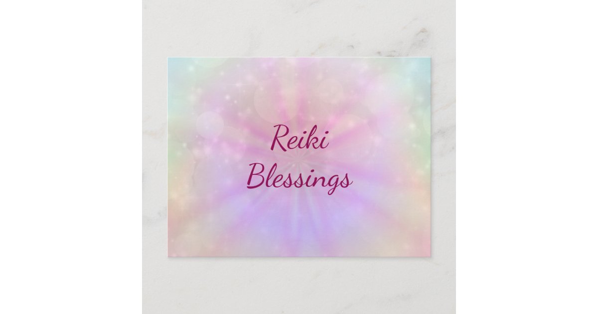 Reiki Blessings Postcard | Zazzle