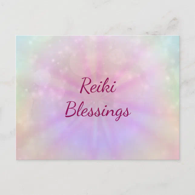 Reiki Blessings Postcard | Zazzle