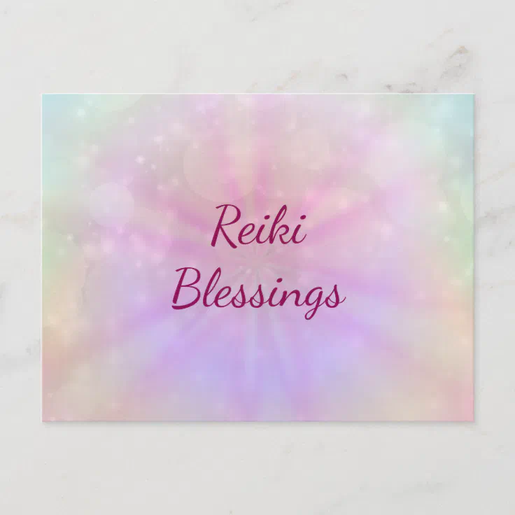 Reiki Blessings Postcard | Zazzle