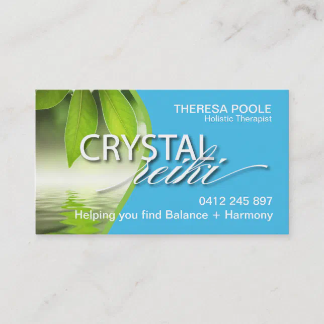 Reiki Business Card | Zazzle