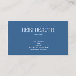 Reiki Business Card | Zazzle