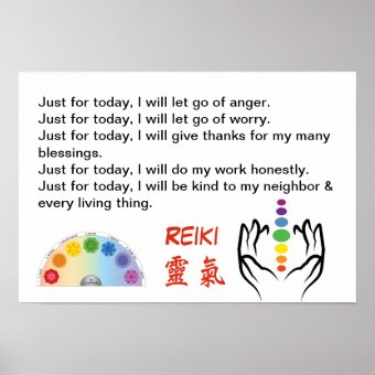 Reiki/Chakra Poster | Zazzle