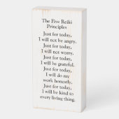 Reiki, Just for Today Box Sign, Black Lettering | Zazzle