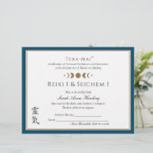 Reiki Master Certificate of Completion Award | Zazzle